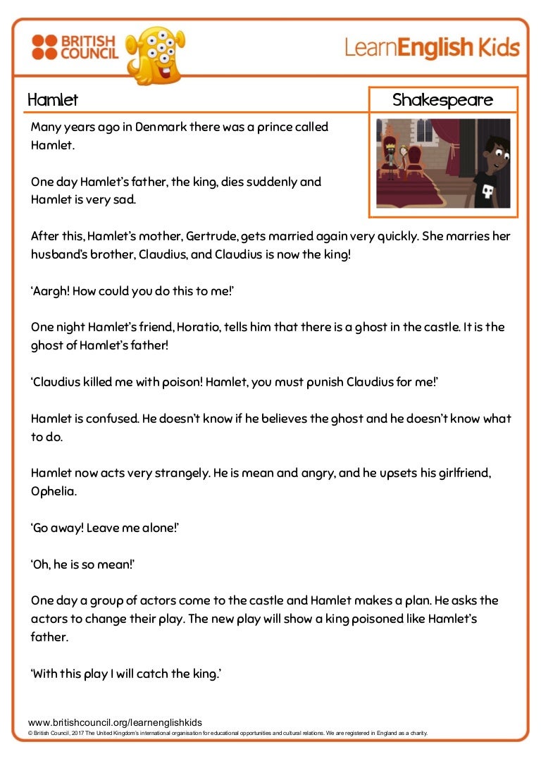 Short stories-shakespeare-hamlet-transcript Short stories-shakespeare-hamlet-transcript