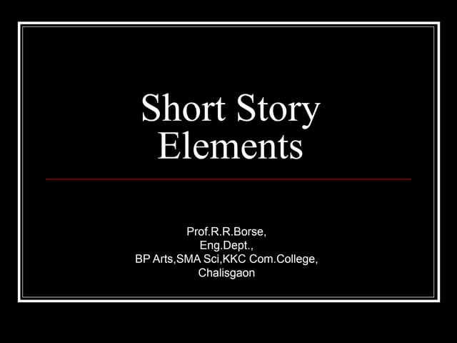 Fiction power point | PPTX