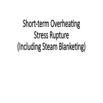 Short-term Overheating—Stress Rupture (Including Steam Blanketing).pptx
