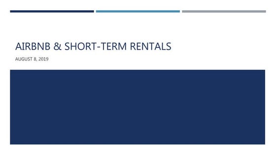 APEC 2020 Short-Term Rental Presentation | PPT