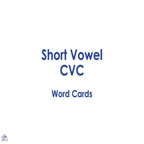 Short vowel sounds | DOCX