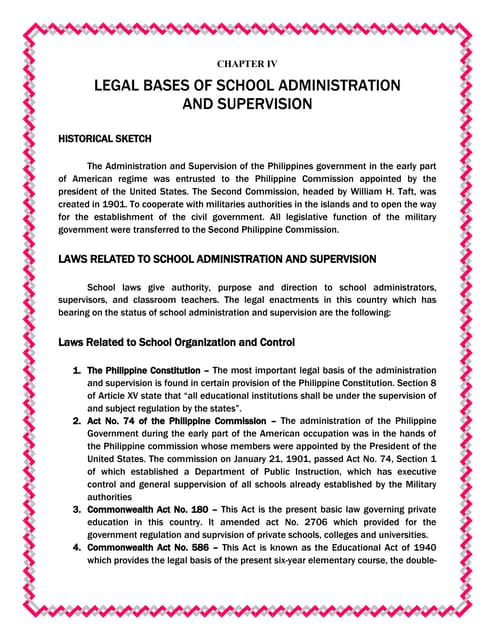 Legal bases of school administration | PPT