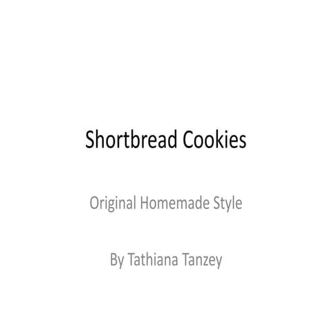 Shortbread cookies | PPT