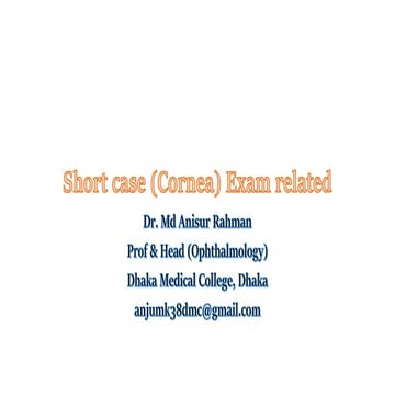 Short case Cornea | PPT