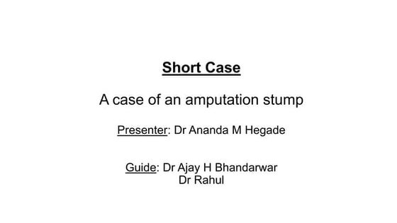 A case of below knee amputation GMC.pptx