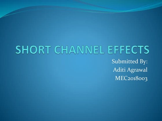 Channel length Modulation | PDF