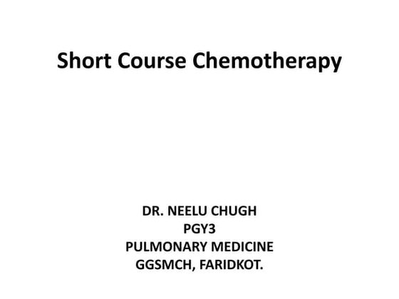 Directly observed treatment short course | PPT