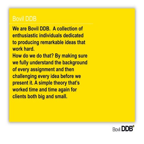 Bovil DDB | PPT