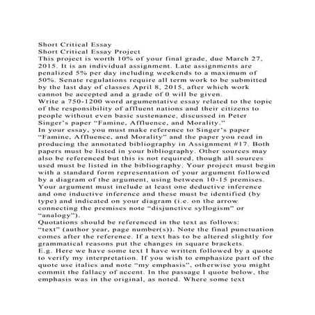 Short Critical EssayShort Critical Essay ProjectThis project i.docx