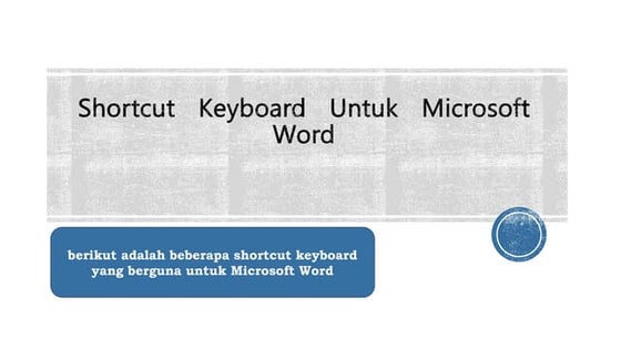 Kumpulan Rumus Cepat Ms. Word | PDF