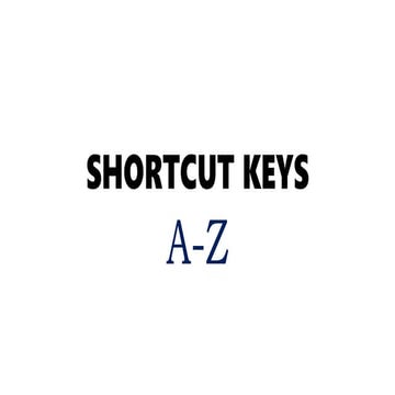 SHORTCUT KEYS.pptx