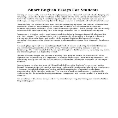 Short English Essays For Students.pdf