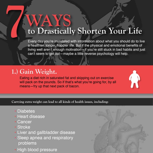 Shorten your life infographic | PDF | Dental Health | Diseases and ...