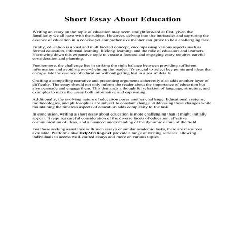 Short Essay About Education.pdf