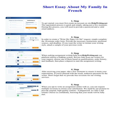Short Essay About My Family In French. Online assignment writing ...