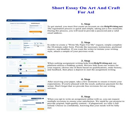 Short Essay On Art And Craft For Asl | PDF | Elections | Politics