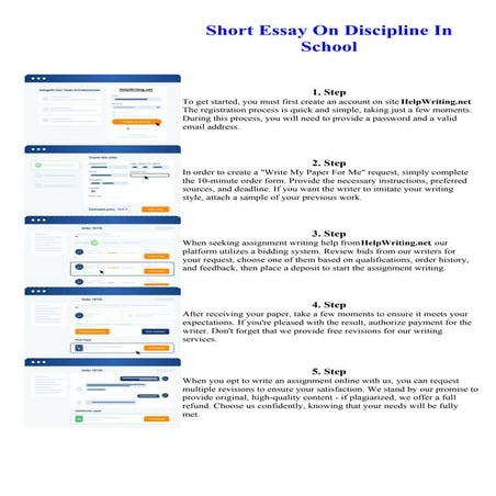 Short Essay On Discipline In School. Online assignment writing service ...