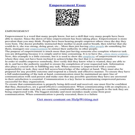 Short Essay On Women Empowerment