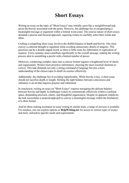 250 Word Essay | PDF | Freelance Writing | Content Production