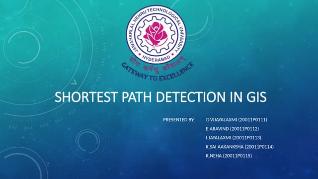 Shortest Path Detection In Gispptx