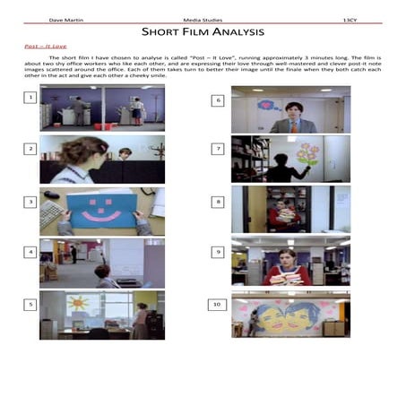 Short Film Analysis | DOCX