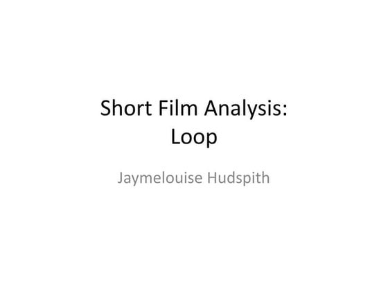 Next Floor Short Film Analysis | PPT