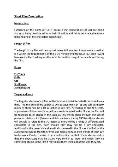 Script analysis prisoners film | PDF