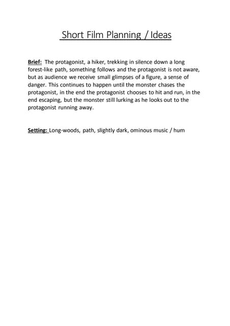 Short film Analysis | DOCX | Horror | Genres