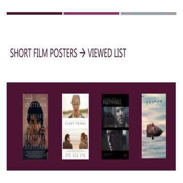 Short film posters general overview codes and con | PPTX