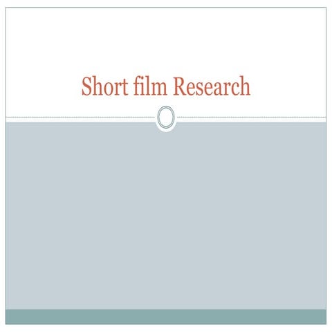 Purpose of short film | PPTX