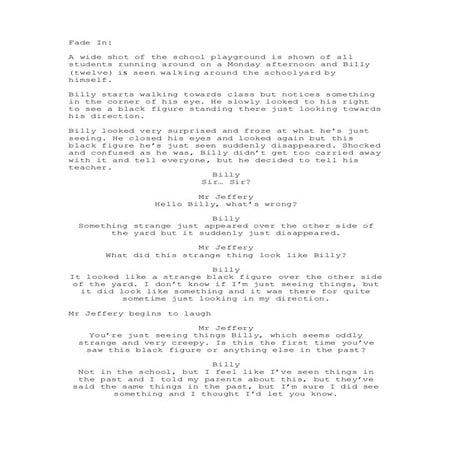 Short film script | PDF