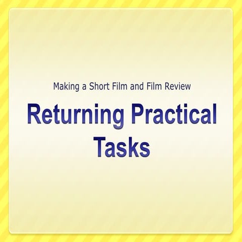 Short film task | PPTX