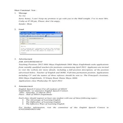 Short functional text | DOCX