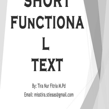 Short Functional Text | PPT
