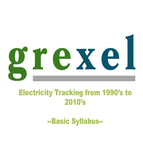 Electricity Tracking in Europe from 1990's to 2010's - Basic Syllabus ...
