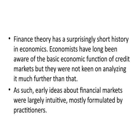 Short History of Finance, Describes short history of Finance | PPTX