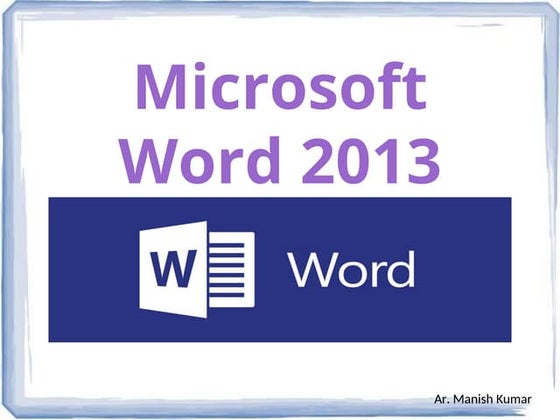 MS Word introduction document for beginners. | PPTX | Desktop Publishing | Computer Software and ...