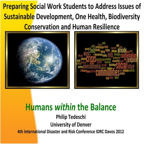 Capacity Building for Social-Ecological Resilience | PPT ...