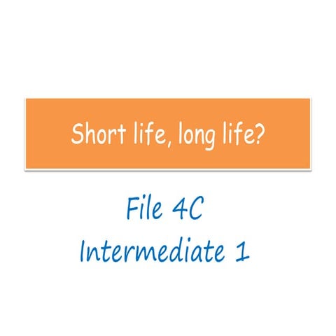 Short life long life 4C | PPTX | Fitness and Exercise | Healthy Living