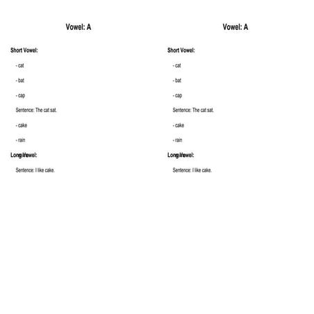 Long vowel sounds | DOCX