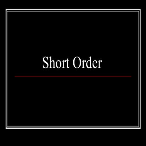 Short order | PPT