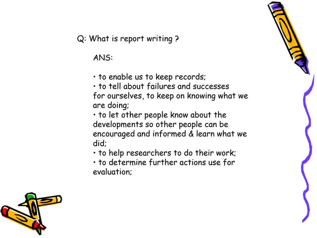Report Writing PPT | PPTX