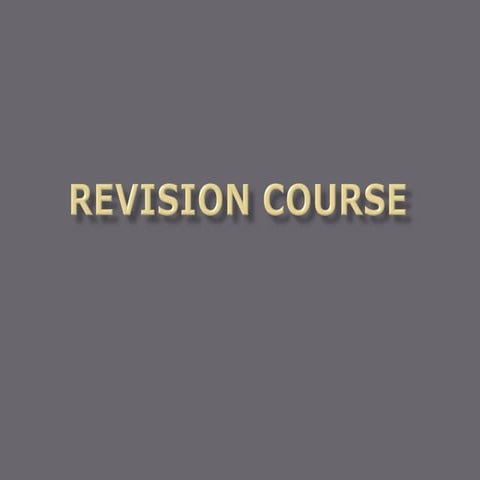 Short Revision Ppt | PPT | Educational Assessment | Education