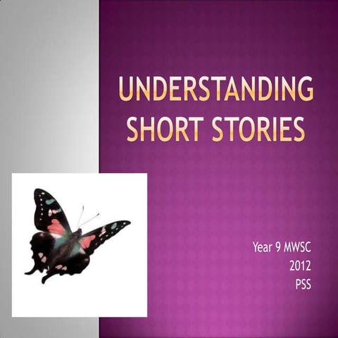 Short stories | PPTX | Drama | Genres