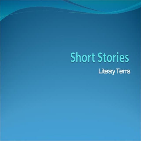 Short Stories Intro. (Cask Of Amontillado) | PPT