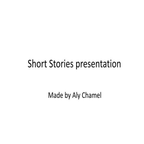 Short stories presentation | PPT