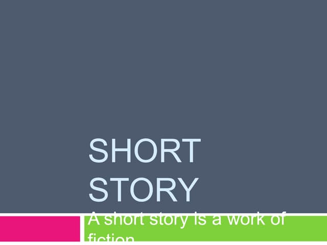 Short Story Powerpoint | PPT