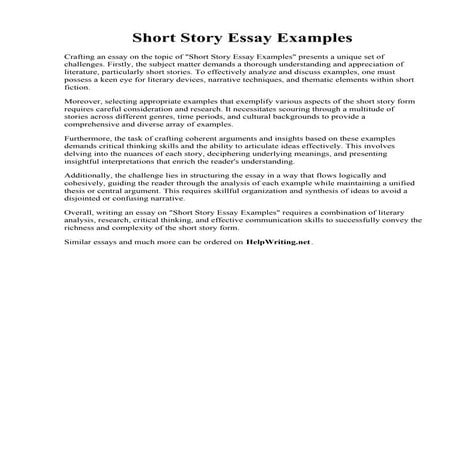 Short Story Essay Examples.pdf