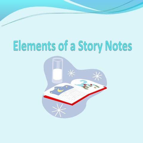 Story Elements an Early Elementary Lesson