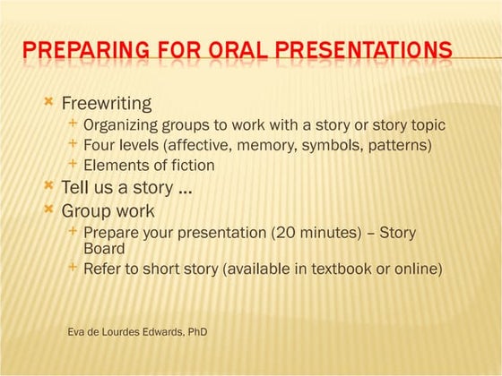 Short Story Powerpoint Ppt